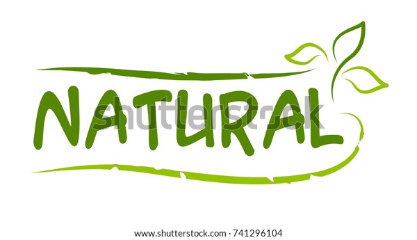 Natural Sticker Vector Illustration Graphic Web Stock Vector (Royalty ...