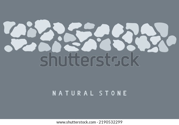 Natural Stone Footpath Garden Design Vector Stock Vector (Royalty Free ...