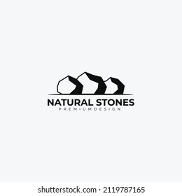 Natural Stone Logo Vector Balance Stone Stock Vector (Royalty Free ...