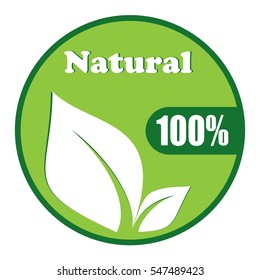 Natural Symbol Vector Design Isolated On Stock Vector (Royalty Free ...