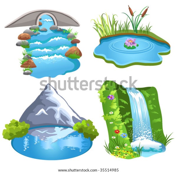 Natural Water Stock Vector (Royalty Free) 35514985 | Shutterstock