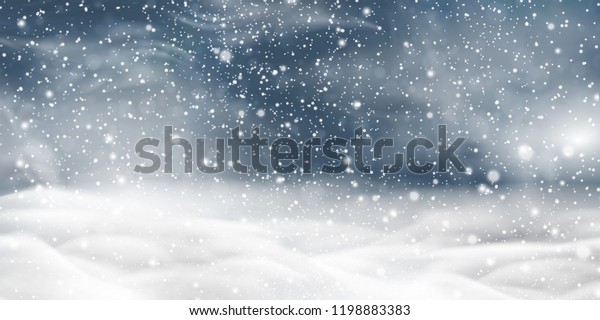 Natural Winter Christmas Background Storm Clouds Stock Vector (Royalty ...