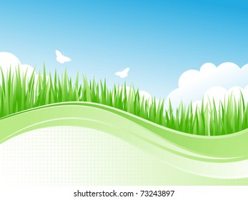 Nature Background Vector Illustration Stock Vector (Royalty Free ...