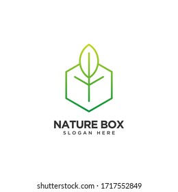 Nature Box Logo Design Template Stock Vector (Royalty Free) 1717552849 ...