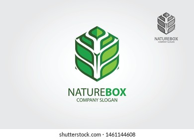 Nature Box Logo Template Using Balance Stock Vector (Royalty Free ...
