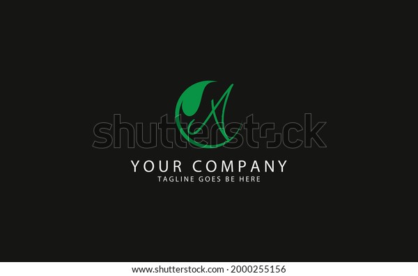 Nature Brand Logo Design By Letter Stock Vector (Royalty Free ...