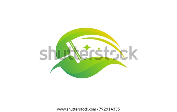 Nature Cleaning Service Logo Designs Template Stock Vector (Royalty ...