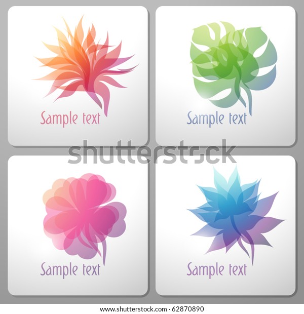 Nature Elements Design Vector Illustration Stock Vector (Royalty Free ...