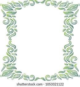 Nature Frame Vector Illustration Stock Vector (Royalty Free) 1053321122 ...