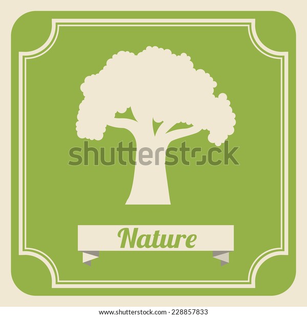 Nature Graphic Design Vector Illustration Stock Vector (Royalty Free ...