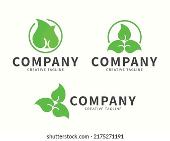 Nature Green Logo Design Template Stock Vector (Royalty Free ...