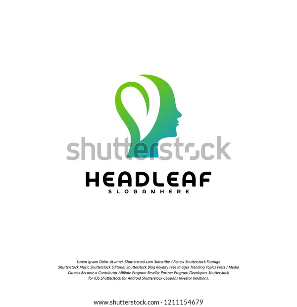 Nature Head Science Logo Vector Head Stock Vector (Royalty Free ...