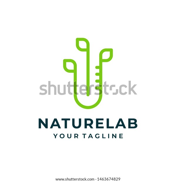 Nature Lab Logo Icon Design Vector Stock Vector (Royalty Free) 1463674829