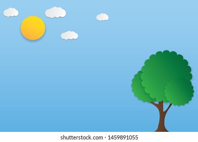 Poster Trees Background Minimalistic Trees Forest Stock Illustration ...