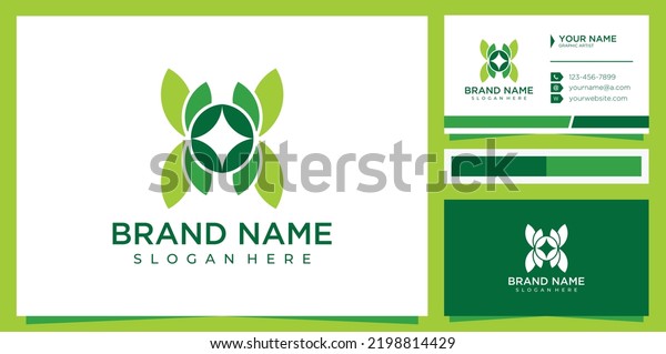 Nature Logo Design Concept Nature Leaf Stock Vector (Royalty Free ...