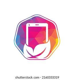 Nature Phone Vector Logo Template Mobile Stock Vector (Royalty Free ...