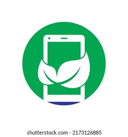 Nature Phone Vector Logo Template Mobile Stock Vector (Royalty Free ...