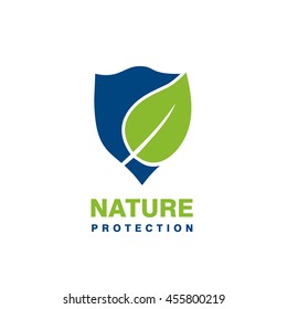 Nature Protection Logo Stock Vector (Royalty Free) 455800219 | Shutterstock