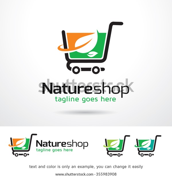 Nature Shop Logo Template Design Vector Stock Vector (Royalty Free ...