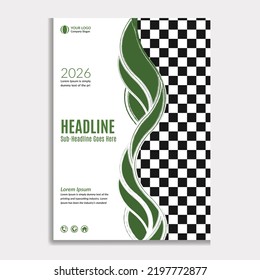 Nature Theme Cover Design Template Stock Vector (Royalty Free ...