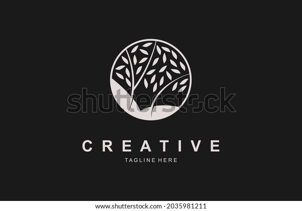 Nature Tree Circle Logo Design Stock Vector (Royalty Free) 2035981211 ...