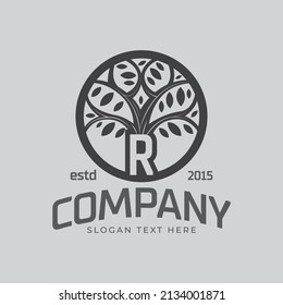 1,209 R letter tree logo Images, Stock Photos & Vectors | Shutterstock