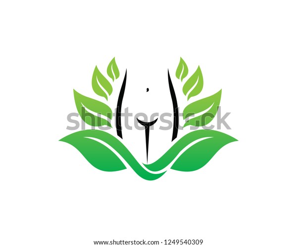 Nature Vaginal Logo Template Design Vector Stock Vector (Royalty Free ...