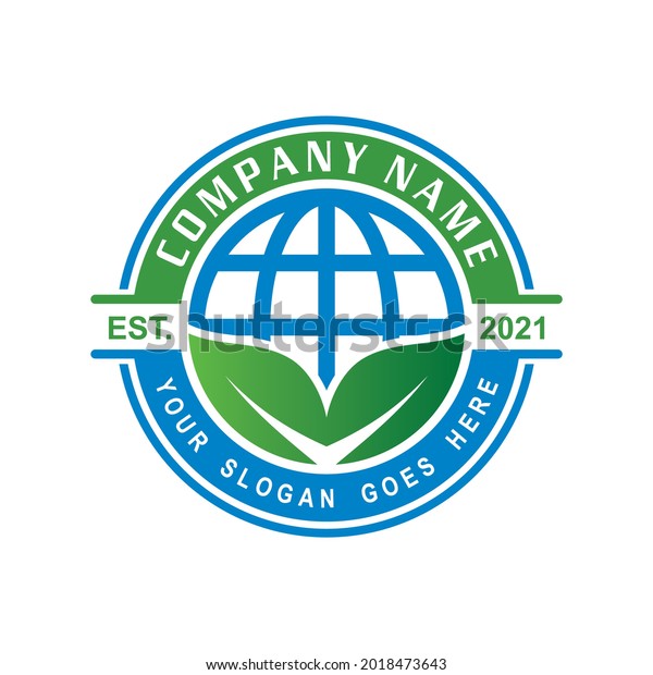 Nature World Logo Environment Logo Stock Vector (Royalty Free ...