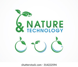 Naturetechnology Logo Icons Stock Vector (Royalty Free) 314222594 ...