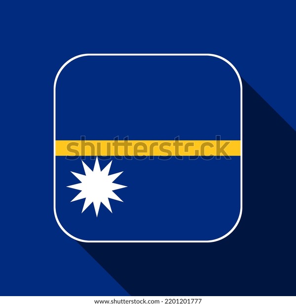 Nauru Flag Official Colors Vector Illustration Stock Vector (Royalty ...