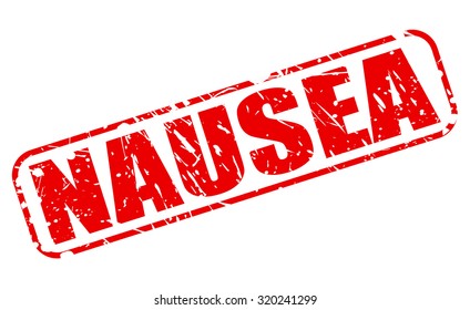 Nausea Red Stamp Text On White Stock Vector (Royalty Free) 320241299 ...