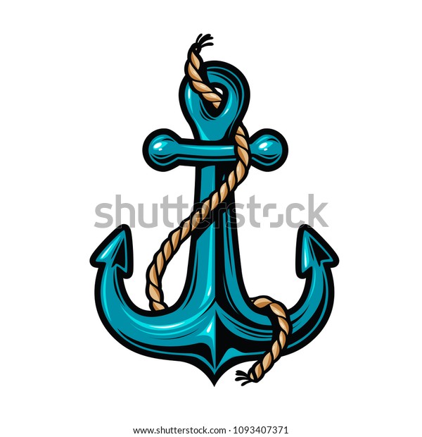 Nautical Anchor Rope Cartoon Vector Illustration Stock Vector (Royalty ... Nautical Anchor Rope Cartoon Vector Illustration Stock Vector (Royalty ...