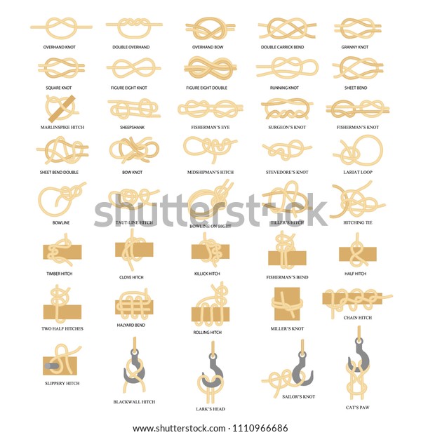Nautical Knot Icon Set Sailing Rope: เวกเตอร์สต็อก (ปลอดค่าลิขสิทธิ์ ...