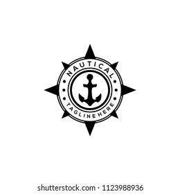 Nautical Logo Design Stock Vector (Royalty Free) 1123988936 | Shutterstock
