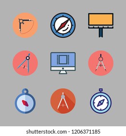 Navigate Icon Set Vector Set About Stock Vector (Royalty Free ...
