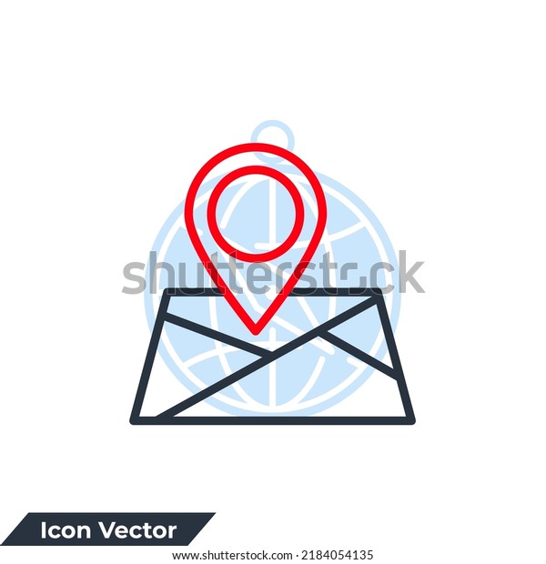Navigation Icon Logo Vector Illustration Map: เวกเตอร์สต็อก (ปลอดค่า ...