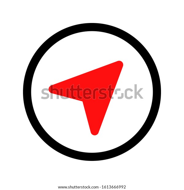 Navigation Icon Simple Vector Illustration Stock Vector (Royalty Free ...