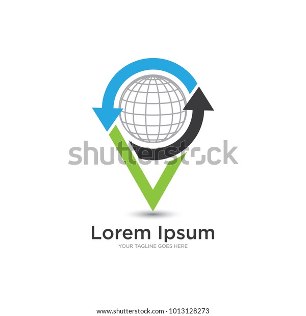 Navigation Logo Design Stock Vector (Royalty Free) 1013128273 ...