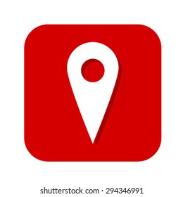 Navigation On Red Background Stock Vector (Royalty Free) 294346991 ...
