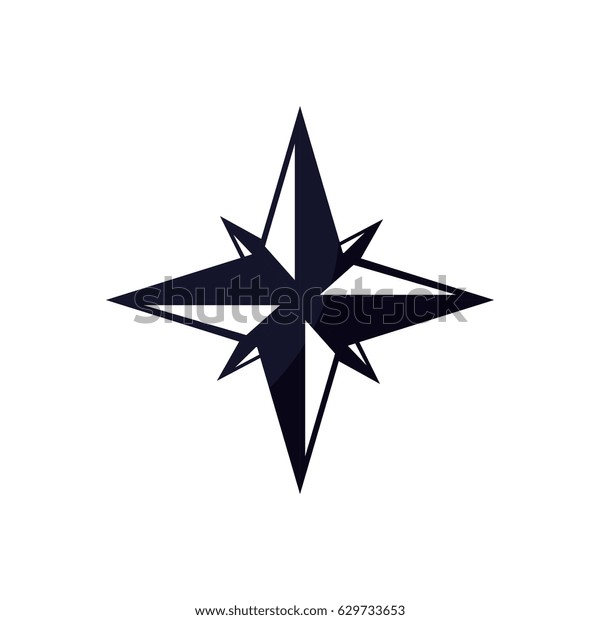 Navigation Star Icon Stock Vector (Royalty Free) 629733653 | Shutterstock