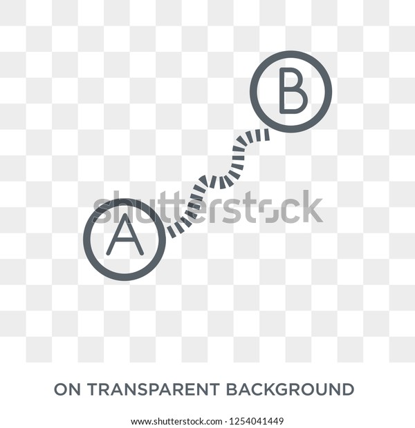 Navigation Trajectory Icon Trendy Flat Vector Stock Vector (Royalty ...
