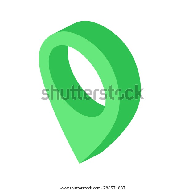 Navigational Markers Different Shapes Navigation Pins Stock Vector ...