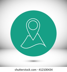 Navigator Guide Icon Stock Vector (Royalty Free) 357673661