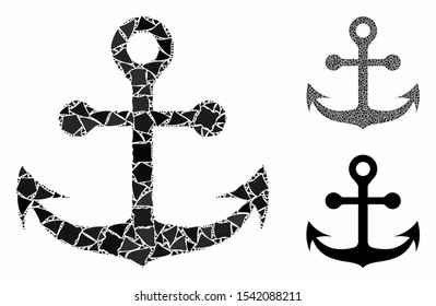 Navy Anchor Composition Uneven Items Different Stock Vector (Royalty ...