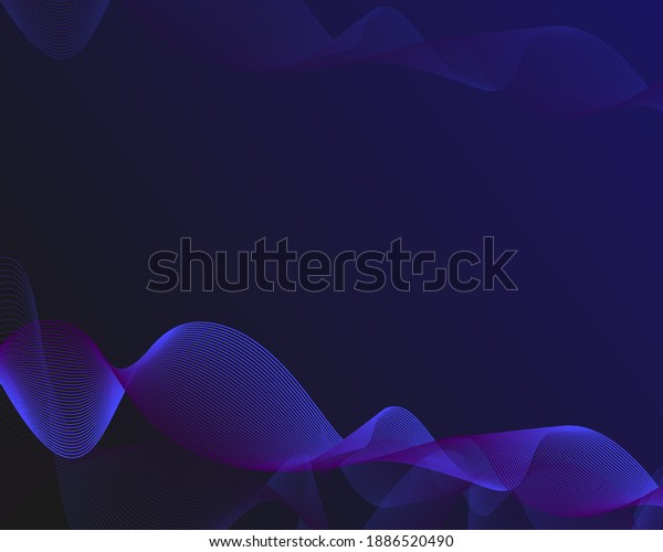 Navy Blue Abstract Background Wave Background Stock Vector (Royalty ...