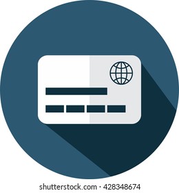 Navy Blue Credit Card Stock Vector (Royalty Free) 428348674