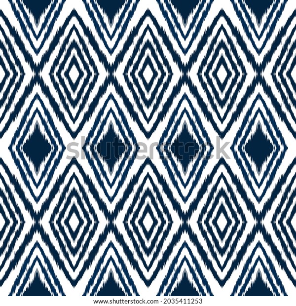 Navy Blue Shibori Indigo Native Fabric Stock Vector (Royalty Free ...