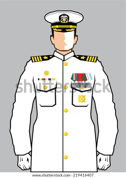Navy Officer Stock Vector (Royalty Free) 219416407 | Shutterstock