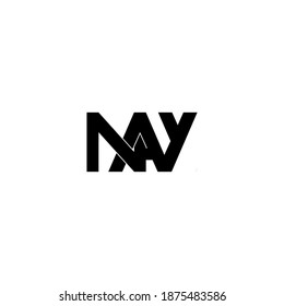 Nay Letter Original Monogram Logo Design: Vector có sẵn (miễn phí bản ...