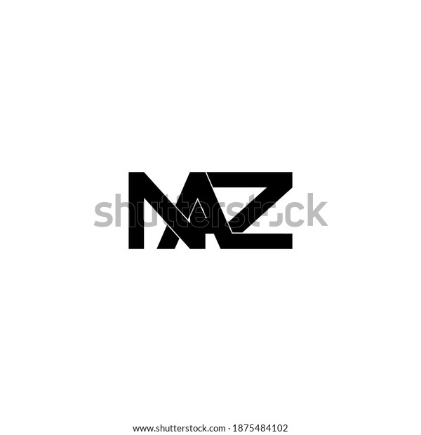 Naz Letter Original Monogram Logo Design Stock Vector (Royalty Free ...